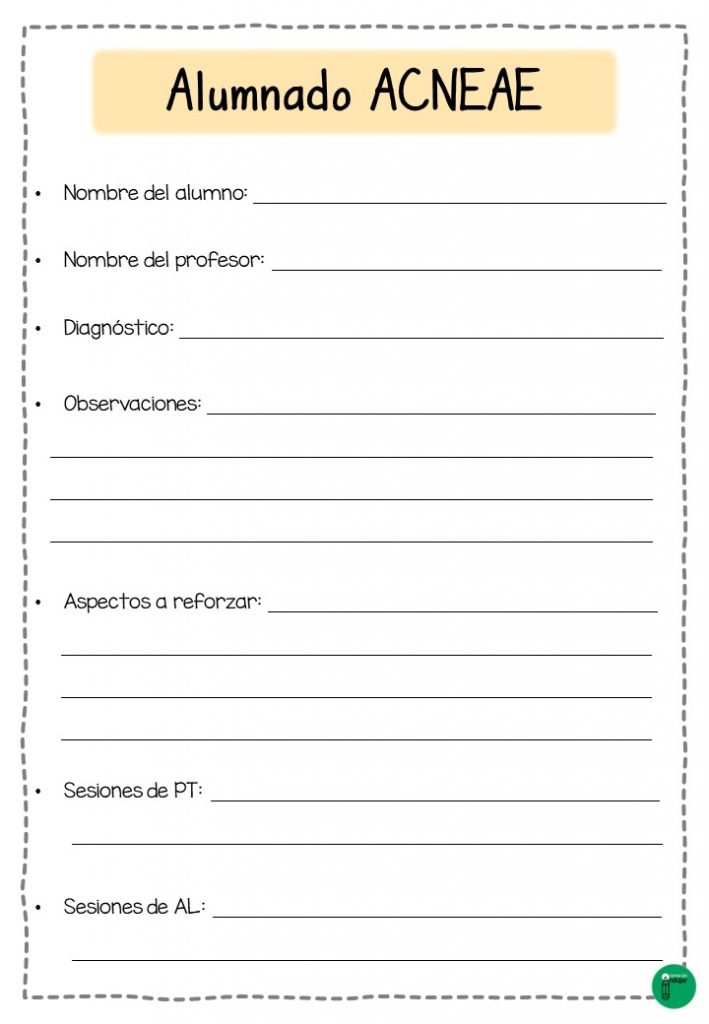 Ejemplo de plantilla alumnado ACNEAE - Orientacion Andujar