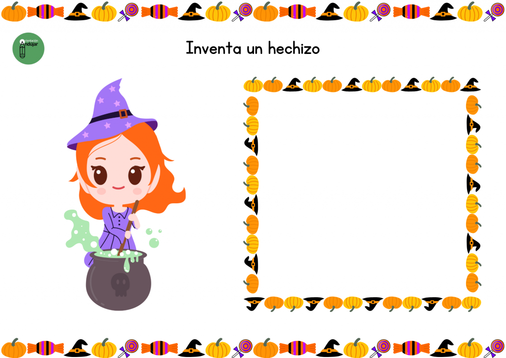 Bonitas fichas escritura creativa HALLOWEEN - Orientacion Andujar