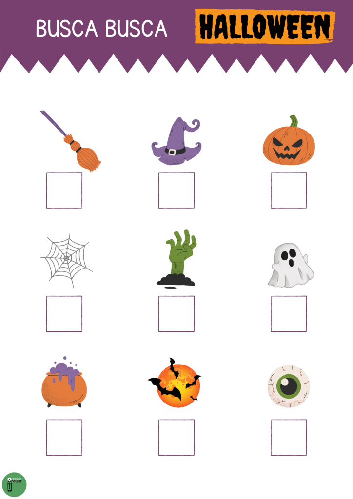 Busca Busca de Halloween - Orientacion Andujar