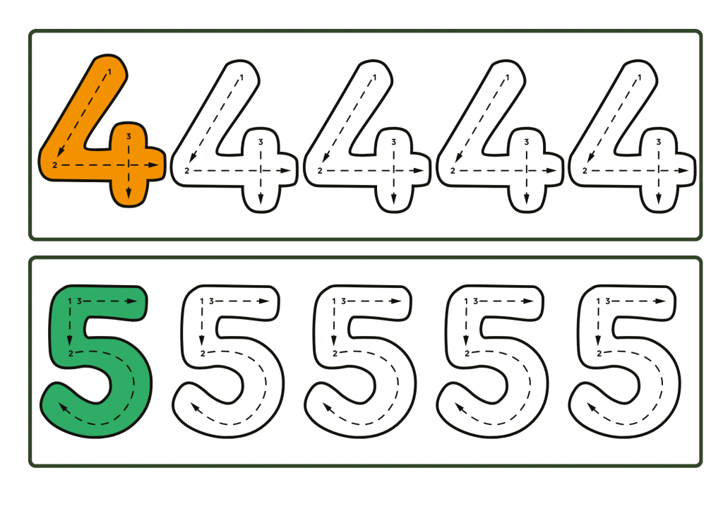 Bonito llavero de trazos números y vocales - Orientacion Andujar