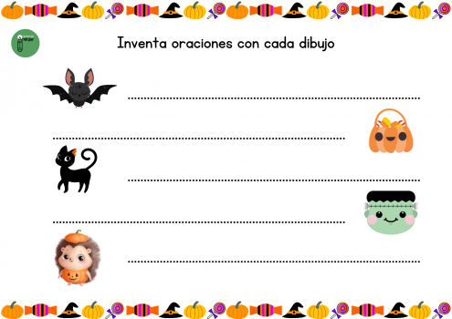 Bonitas fichas escritura creativa HALLOWEEN - Orientacion Andujar