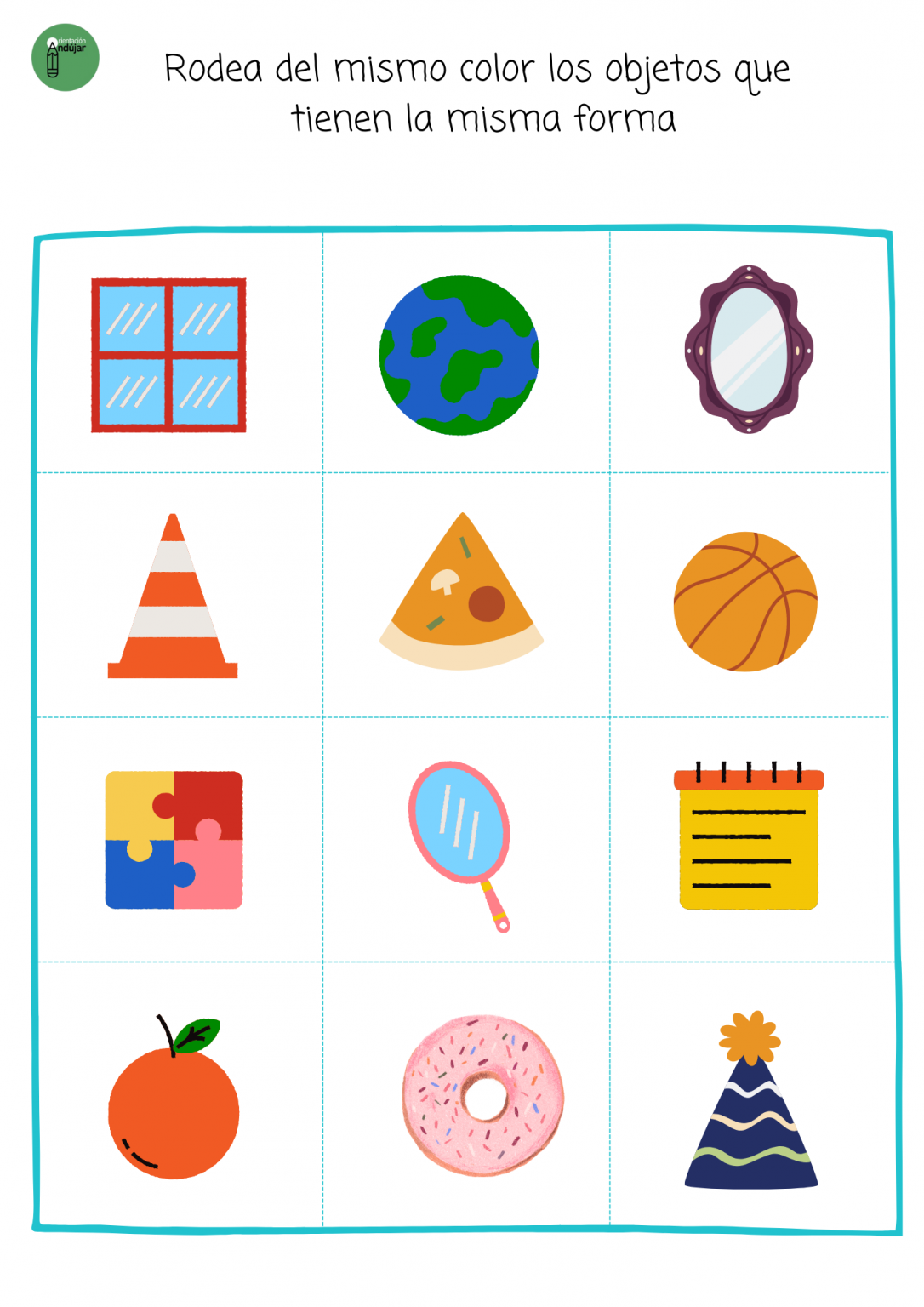 JUEGO CON LAS FIGURAS GEOMÉTRICAS - Orientacion Andujar