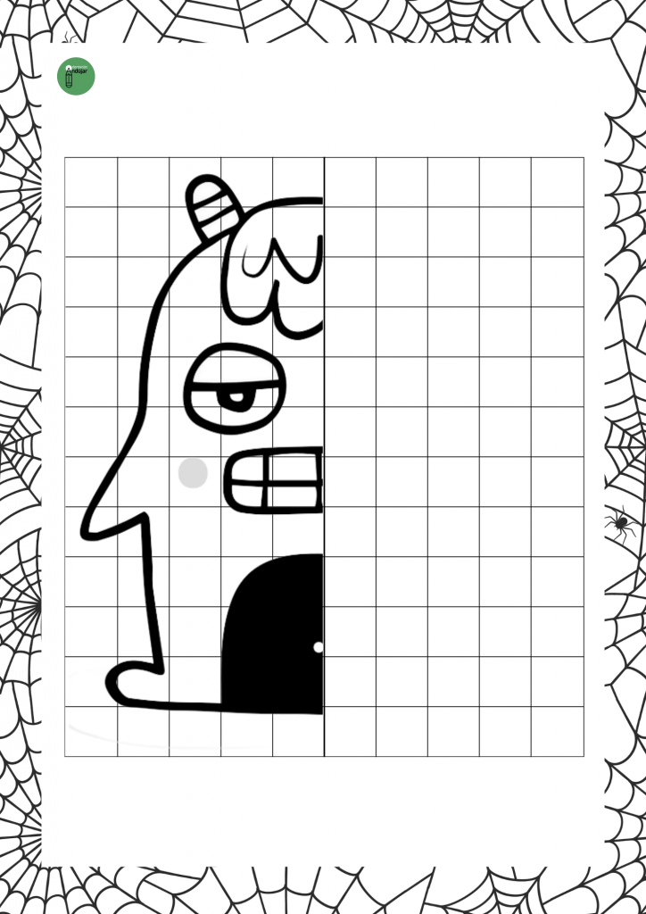 Atención y percepción visual Simetrías: HALLOWEEN - Orientacion Andujar