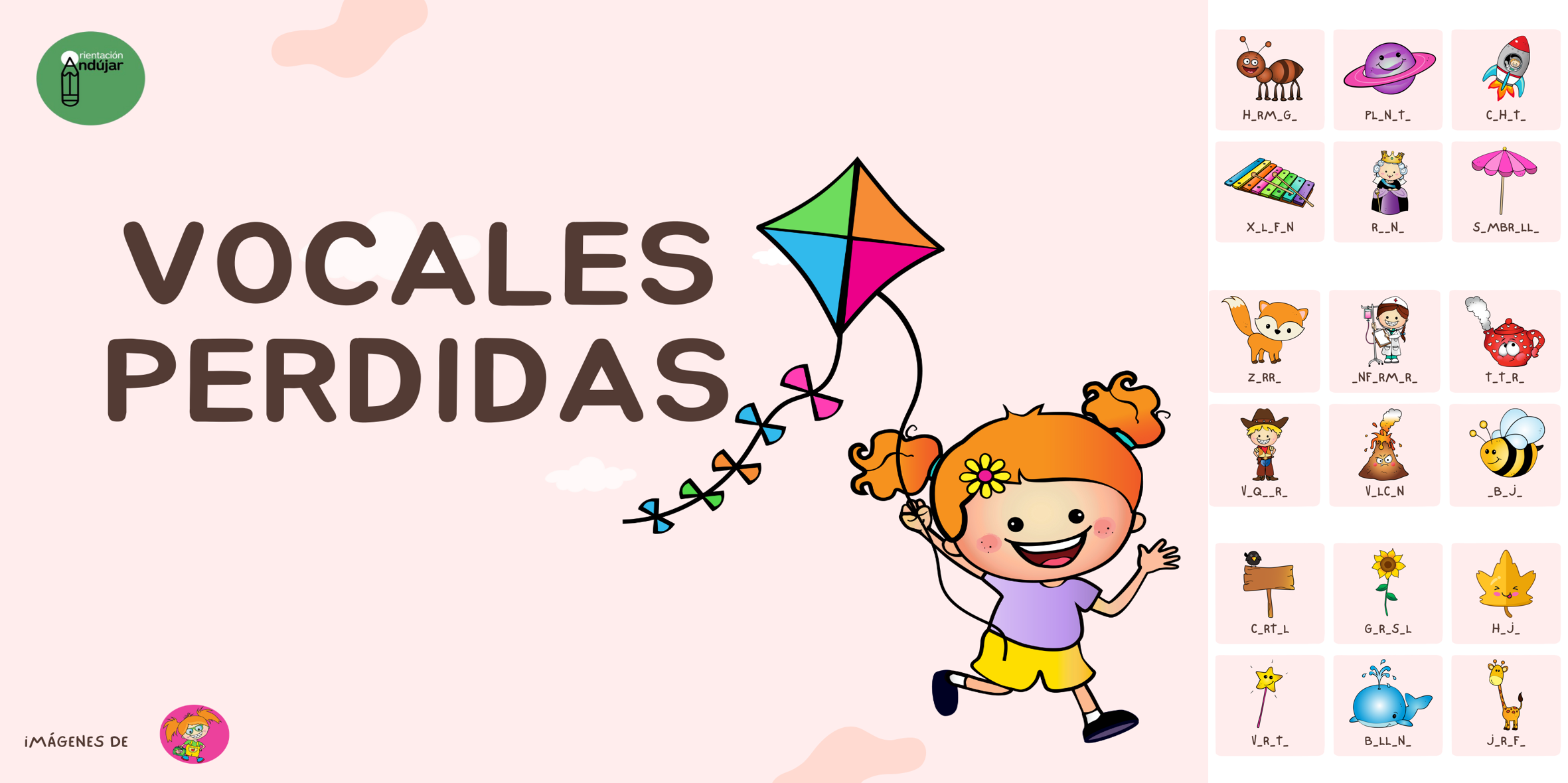 LECTOESCRITURA: vocales perdidas - Orientacion Andujar