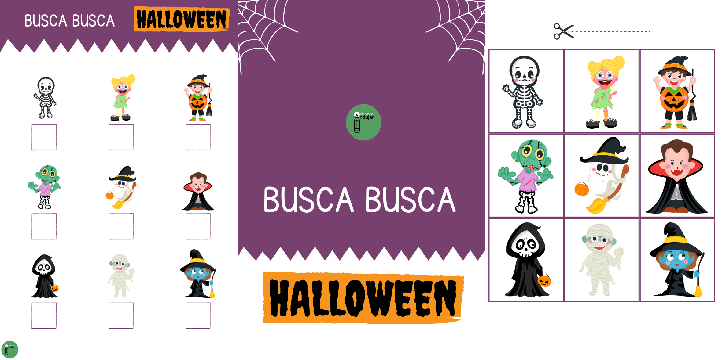 Busca Busca de Halloween - Orientacion Andujar