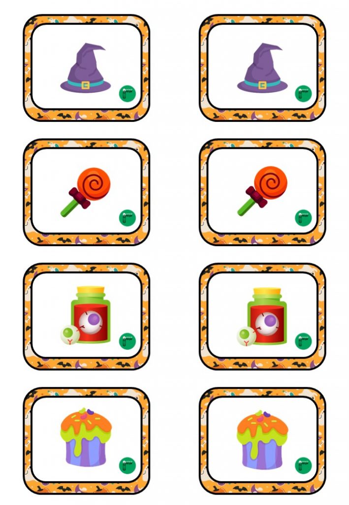 Divertido memory de Halloween - Orientacion Andujar