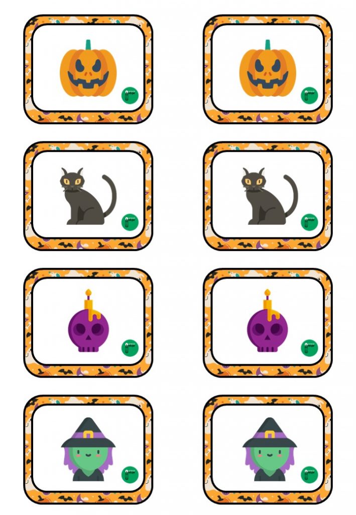 Divertido memory de Halloween - Orientacion Andujar