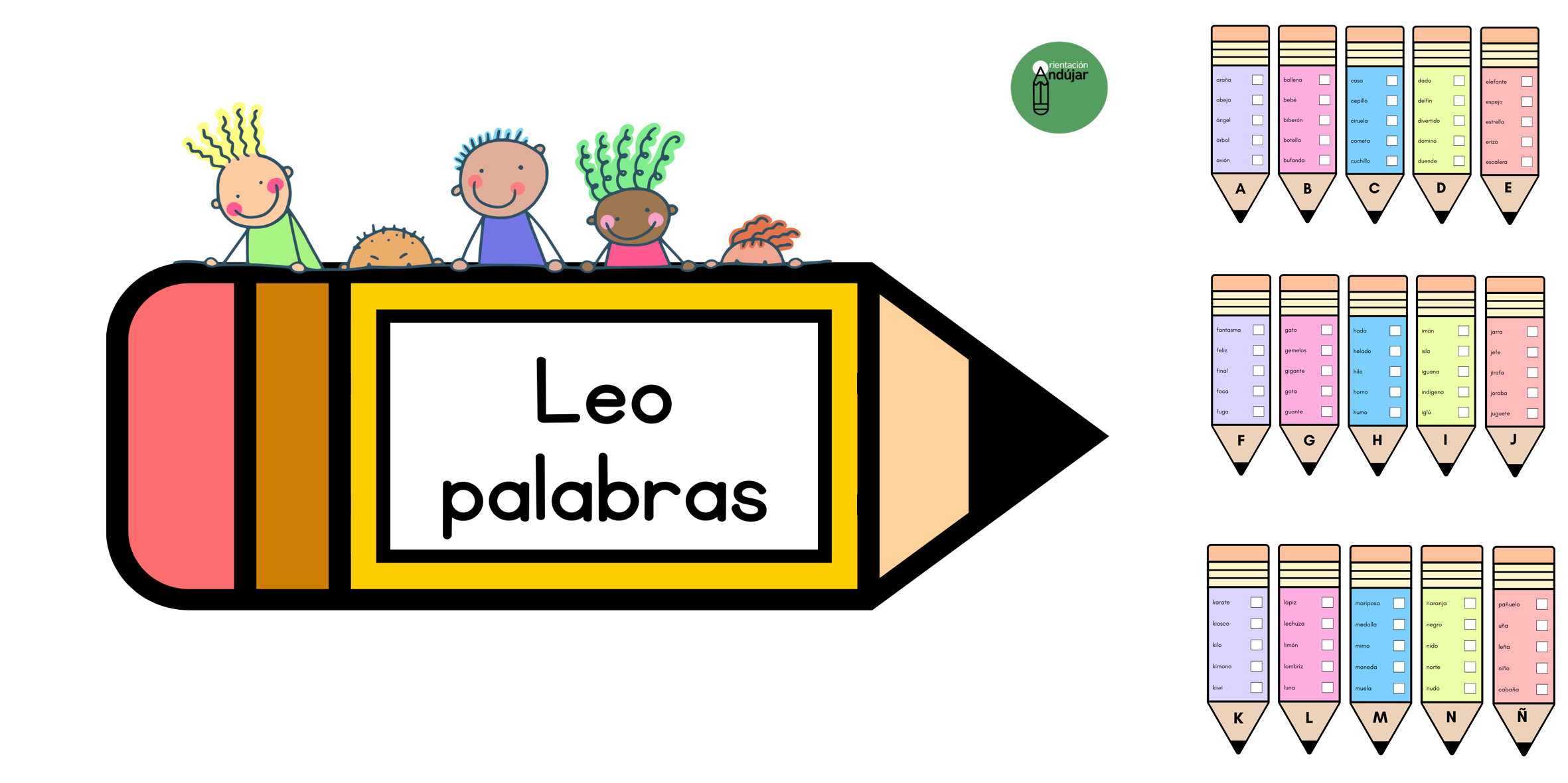 Lápices LEO-PALABRAS - Orientacion Andujar