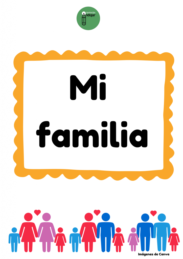 Bonitas fichas para completar: MI FAMILIA - Orientacion Andujar