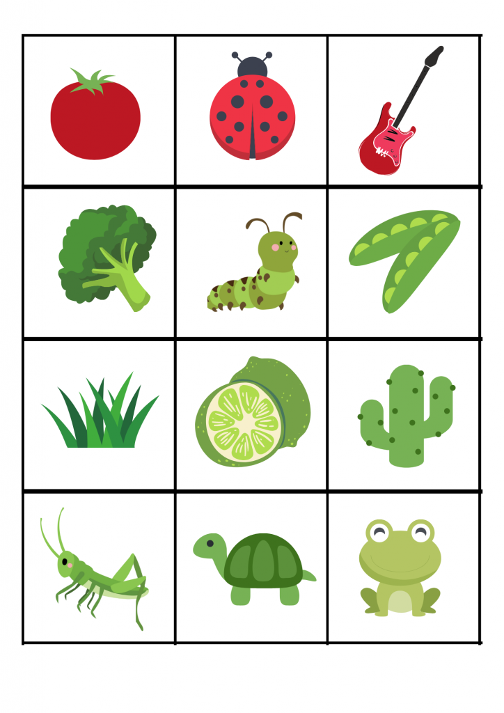 Divertido bingo de los colores - Orientacion Andujar