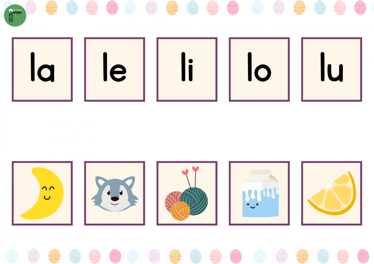 Conciencia fonológica: Empareja la sílaba inicial con su dibujo ...