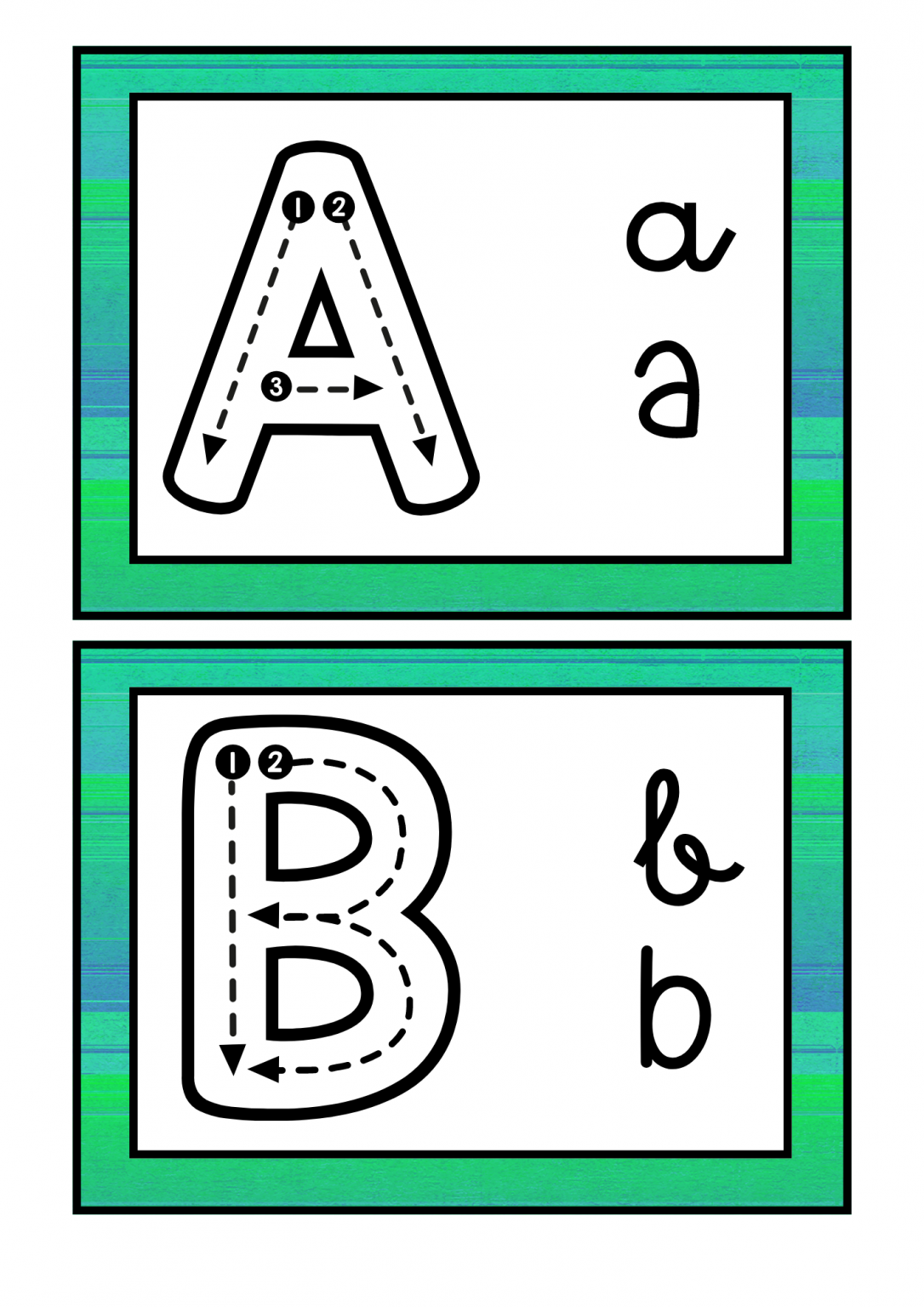 Traza el alfabeto: bonito llavero de trazos - Orientacion Andujar