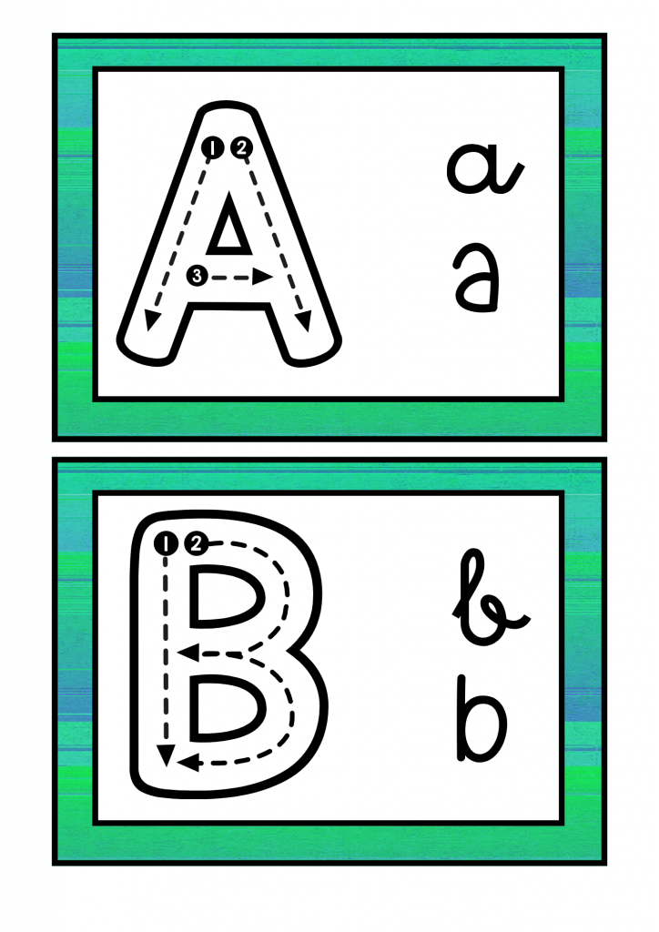 Traza el alfabeto: bonito llavero de trazos - Orientacion Andujar