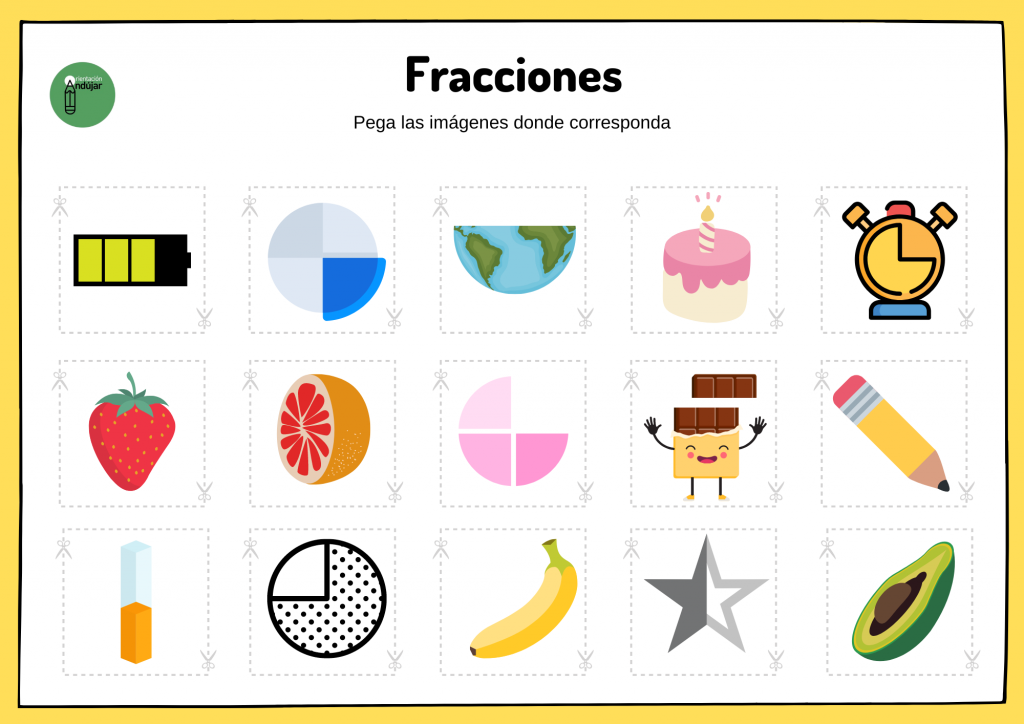 Recurso ilustrativo: Iniciación a las fracciones - Orientacion Andujar