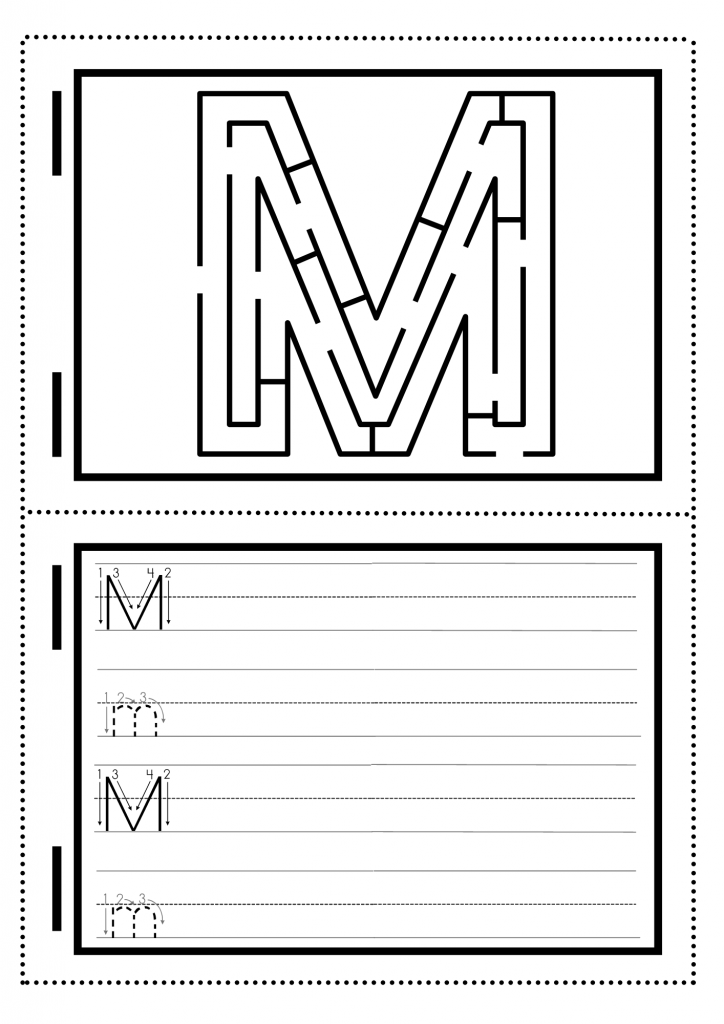 La M, letra de la semana. LIBRITO PARA COLOREAR - Orientacion Andujar