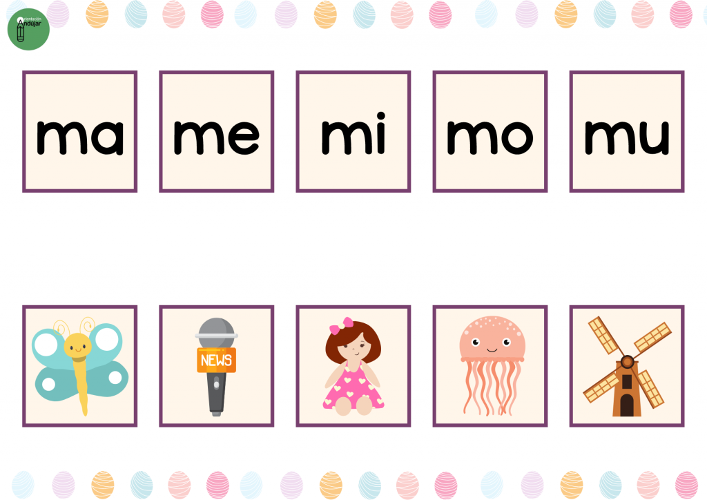 Conciencia fonológica: Empareja la sílaba inicial con su dibujo ...
