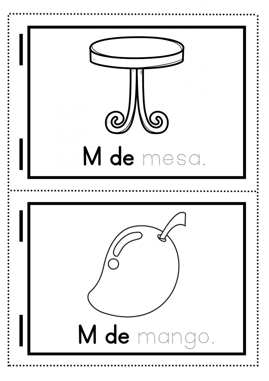 La M, letra de la semana. LIBRITO PARA COLOREAR - Orientacion Andujar