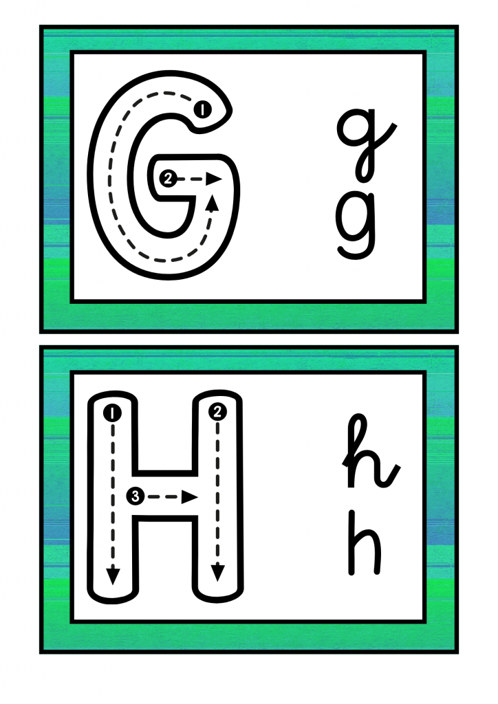 Traza el alfabeto: bonito llavero de trazos - Orientacion Andujar