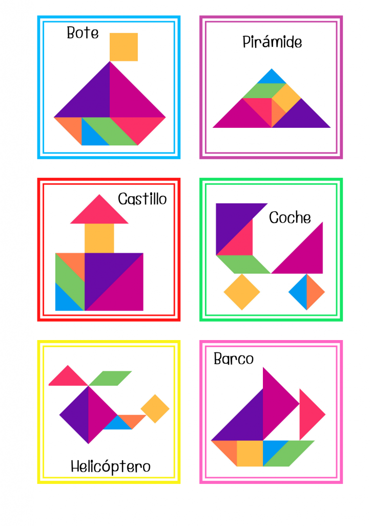Super Tangram imprimible - Orientacion Andujar