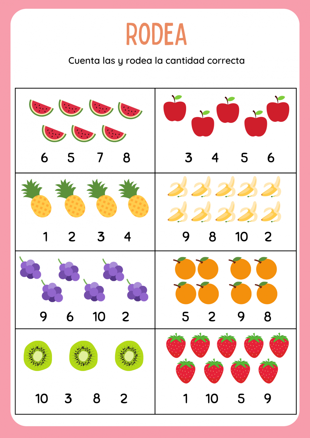 Contamos y aprendemos los números - Orientacion Andujar