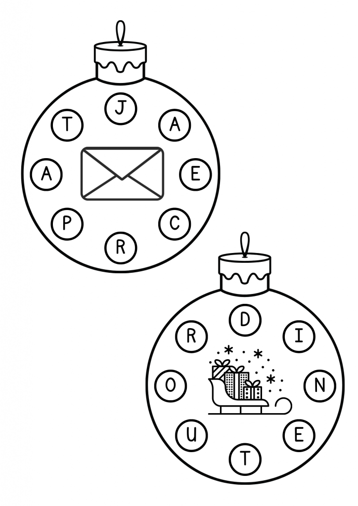 NAVIDAD: ruedas de letras - Orientacion Andujar