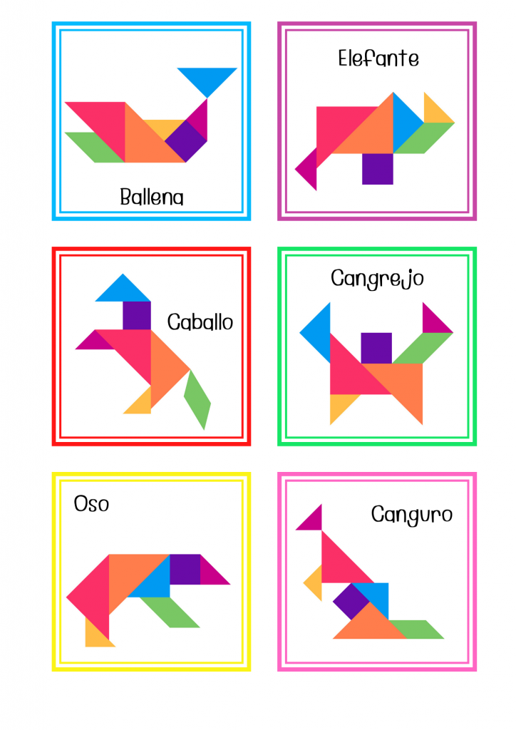 Super Tangram imprimible - Orientacion Andujar