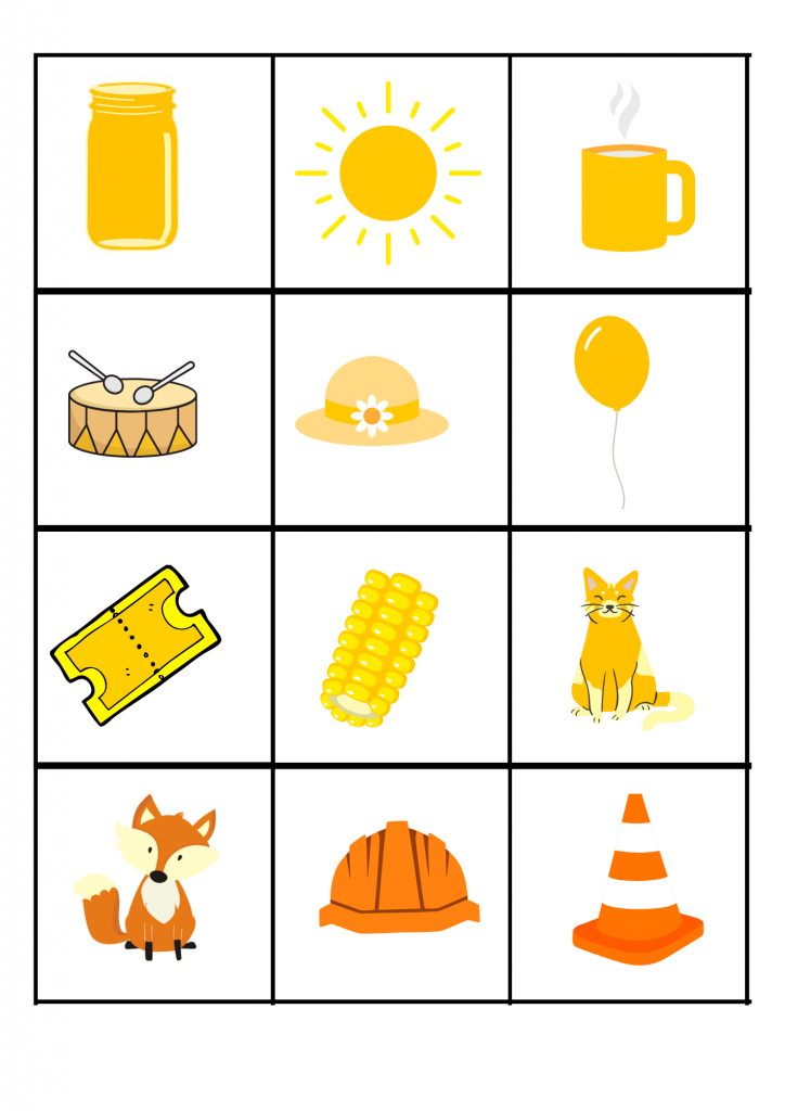 Divertido bingo de los colores - Orientacion Andujar