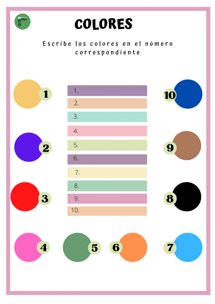 VOCABULARIO Y CAMPOS SEMÁNTICOS: escribo palabras - Orientacion Andujar