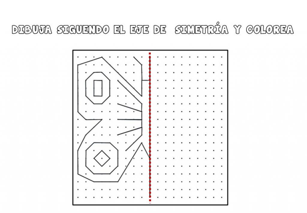 Atención y percepción visual Fichas para trabajar la simetría - Orientacion Andujar