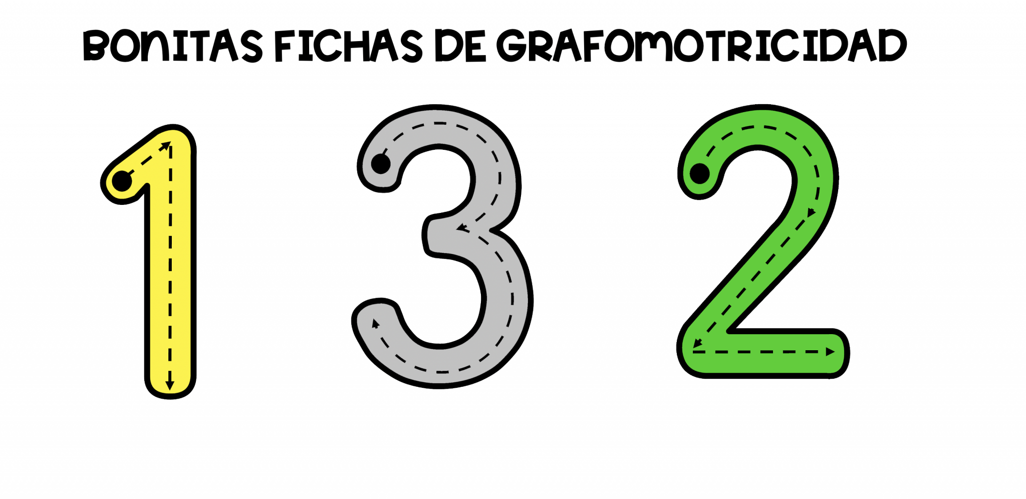 TARJETAS DE TRAZO DE LOS NUMEROS 1-10 - Orientacion Andujar