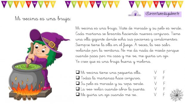 Actividades de Comprensión Lectora especial otoño halloween ...