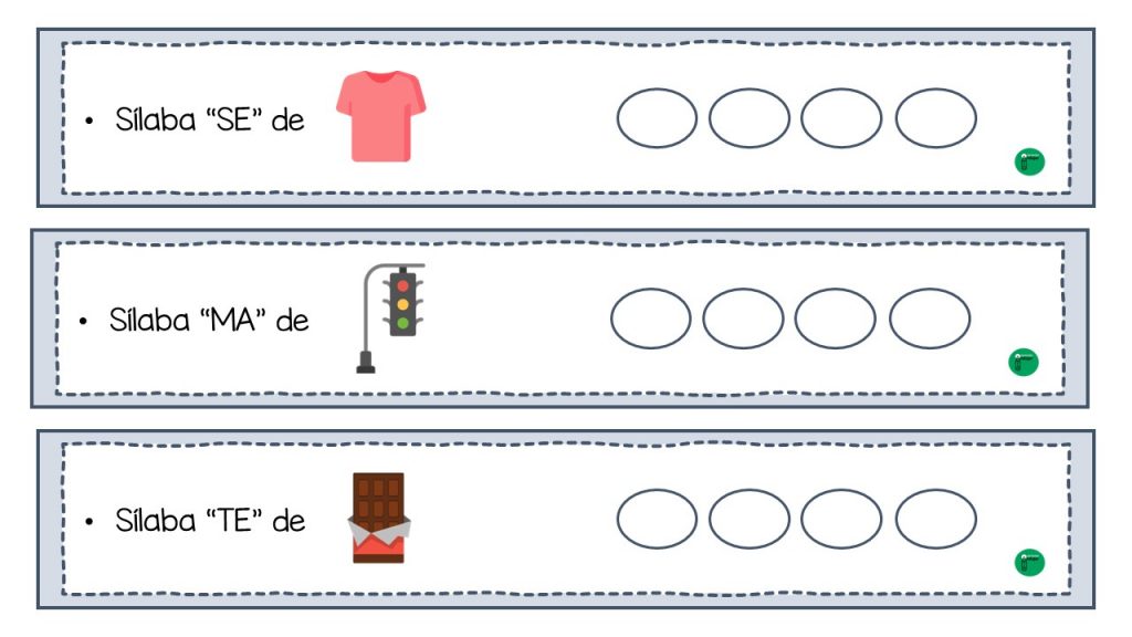 Tarjetas imprimibles para trabajar la conciencia silábica: Identifica ...