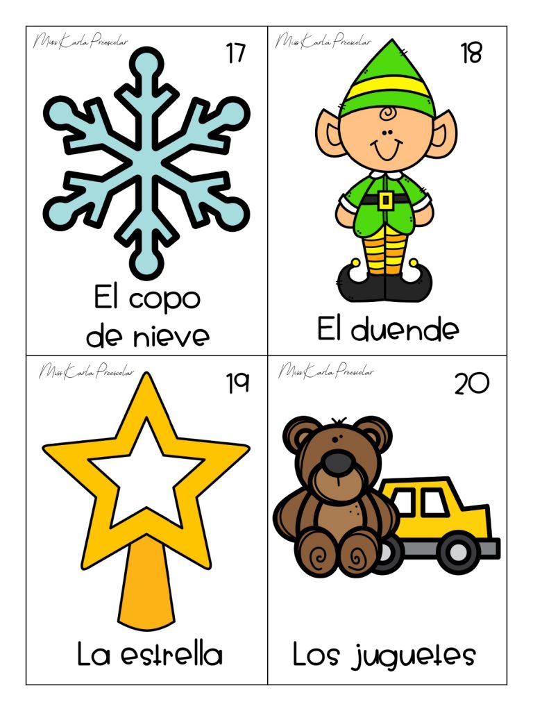 Bingo o lotería navideña - Orientacion Andujar