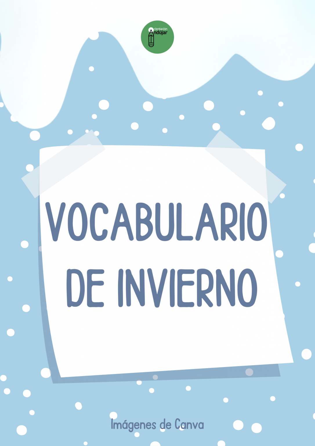 Molonas tarjetas vocabulario de invierno - Orientacion Andujar