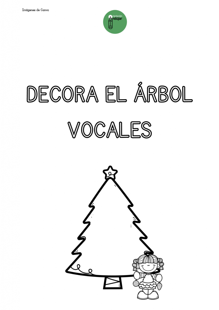 Decora el árbol de Navidad: Adornos para trabajar las VOCALES ...