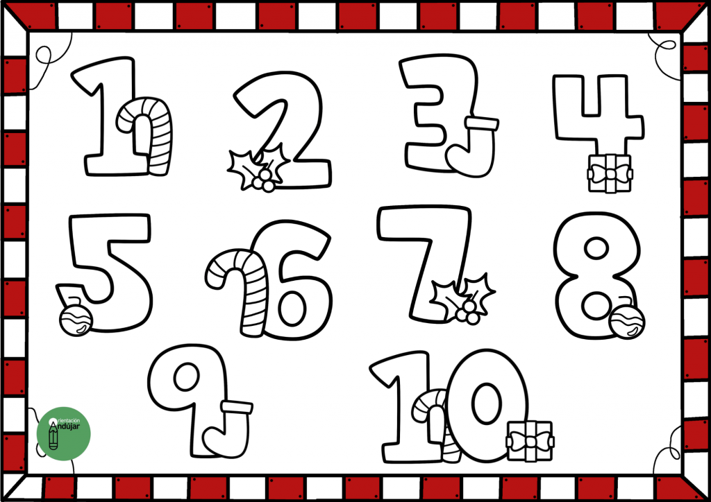 Navidad: Cuenta y colorea - Orientacion Andujar