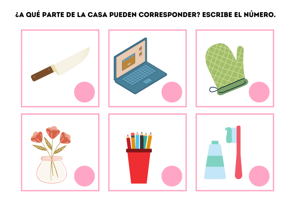 VOCABULARIO: partes de la casa - Orientacion Andujar