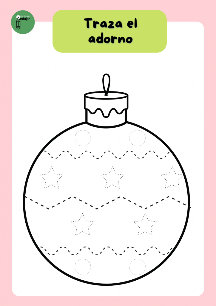 Bonitas fichas de grafomotricidad vuelta de NAVIDAD - Orientacion Andujar