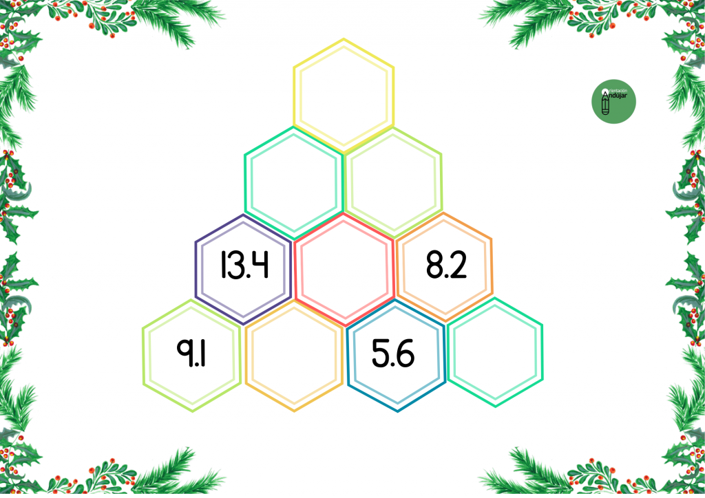 Árboles de Navidad: sumas con decimales - Orientacion Andujar