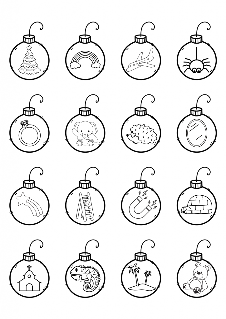 Decora el árbol de Navidad: Adornos para trabajar las VOCALES ...