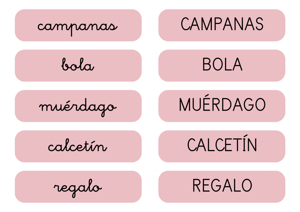 Bonitas tarjetas de escritura NAVIDAD - Orientacion Andujar