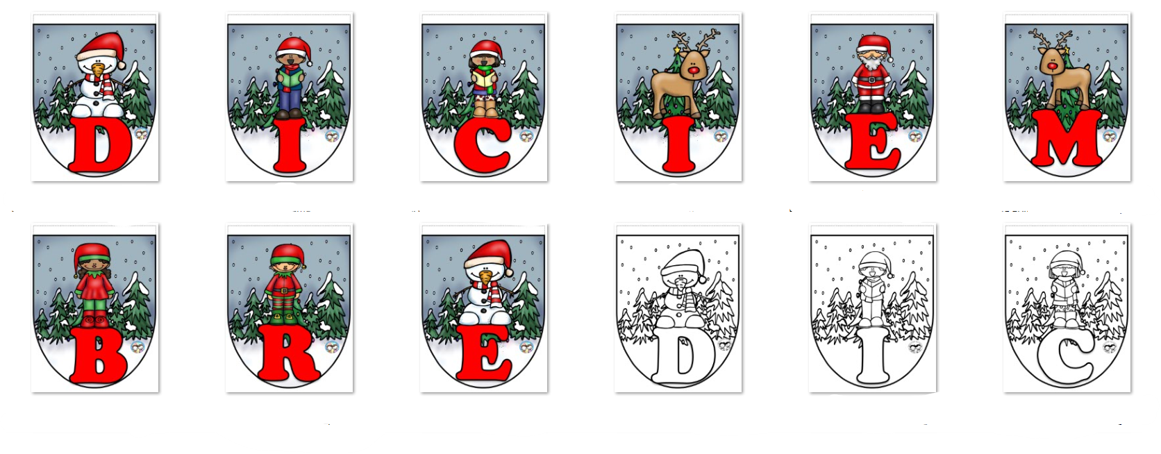 Mega BANDERINES-BANNER-DICIEMBRE color y ByN - Orientacion Andujar