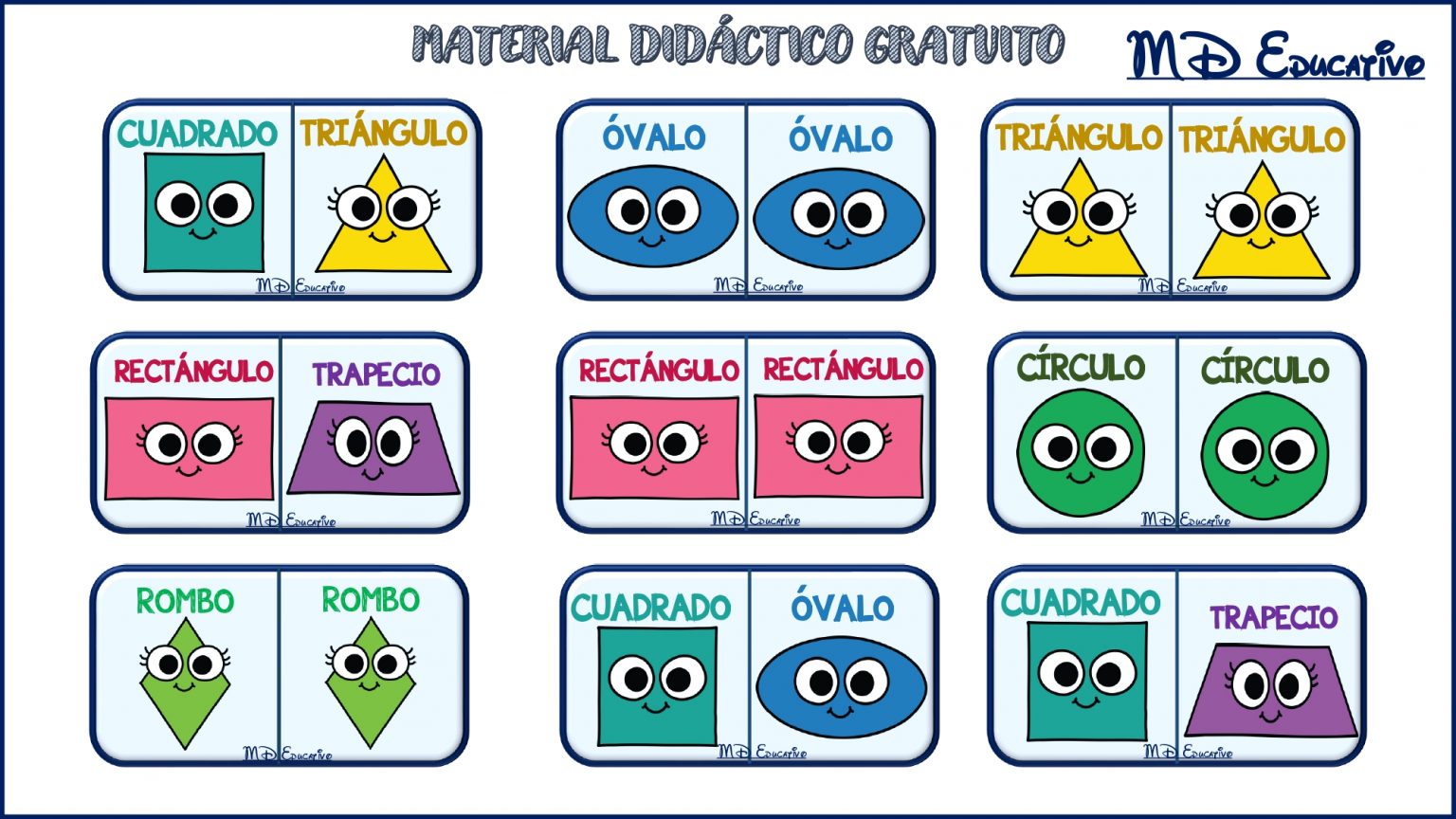 DOMINÓ DE FIGURAS GEOMÉTRICAS - Orientacion Andujar