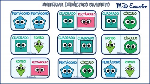 DOMINÓ DE FIGURAS GEOMÉTRICAS - Orientacion Andujar