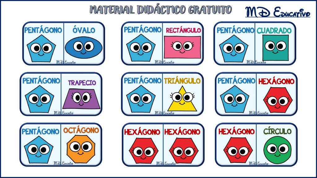 DOMINÓ DE FIGURAS GEOMÉTRICAS - Orientacion Andujar
