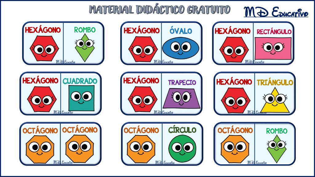 DOMINÓ DE FIGURAS GEOMÉTRICAS - Orientacion Andujar