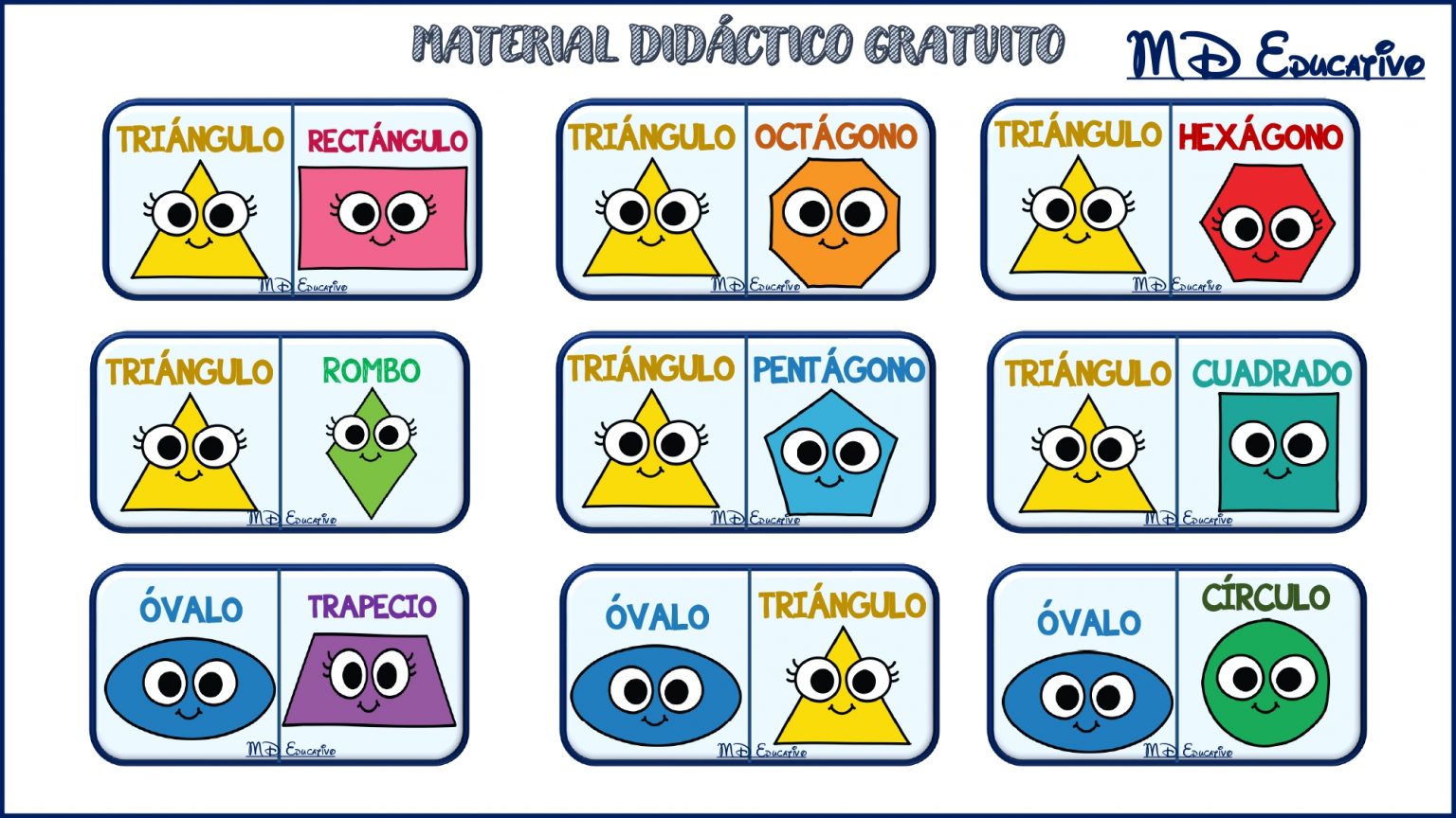 DOMINÓ DE FIGURAS GEOMÉTRICAS - Orientacion Andujar