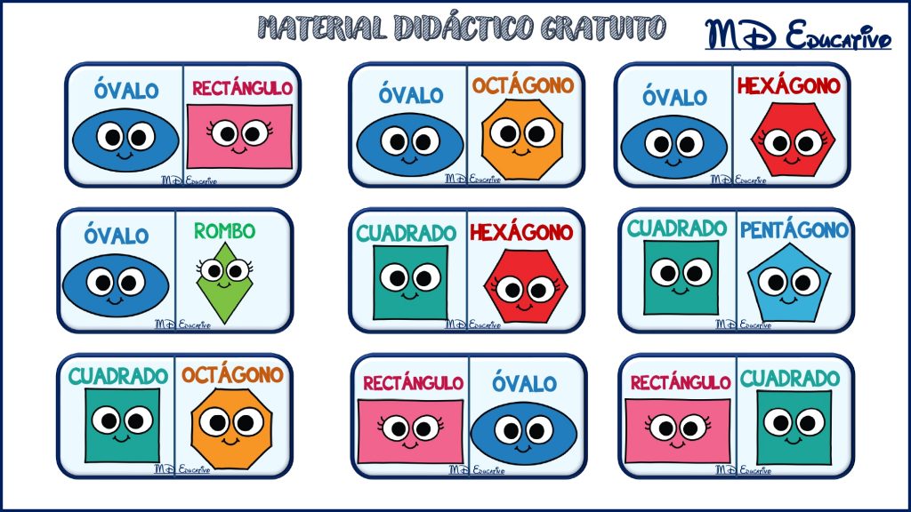 DOMINÓ DE FIGURAS GEOMÉTRICAS - Orientacion Andujar