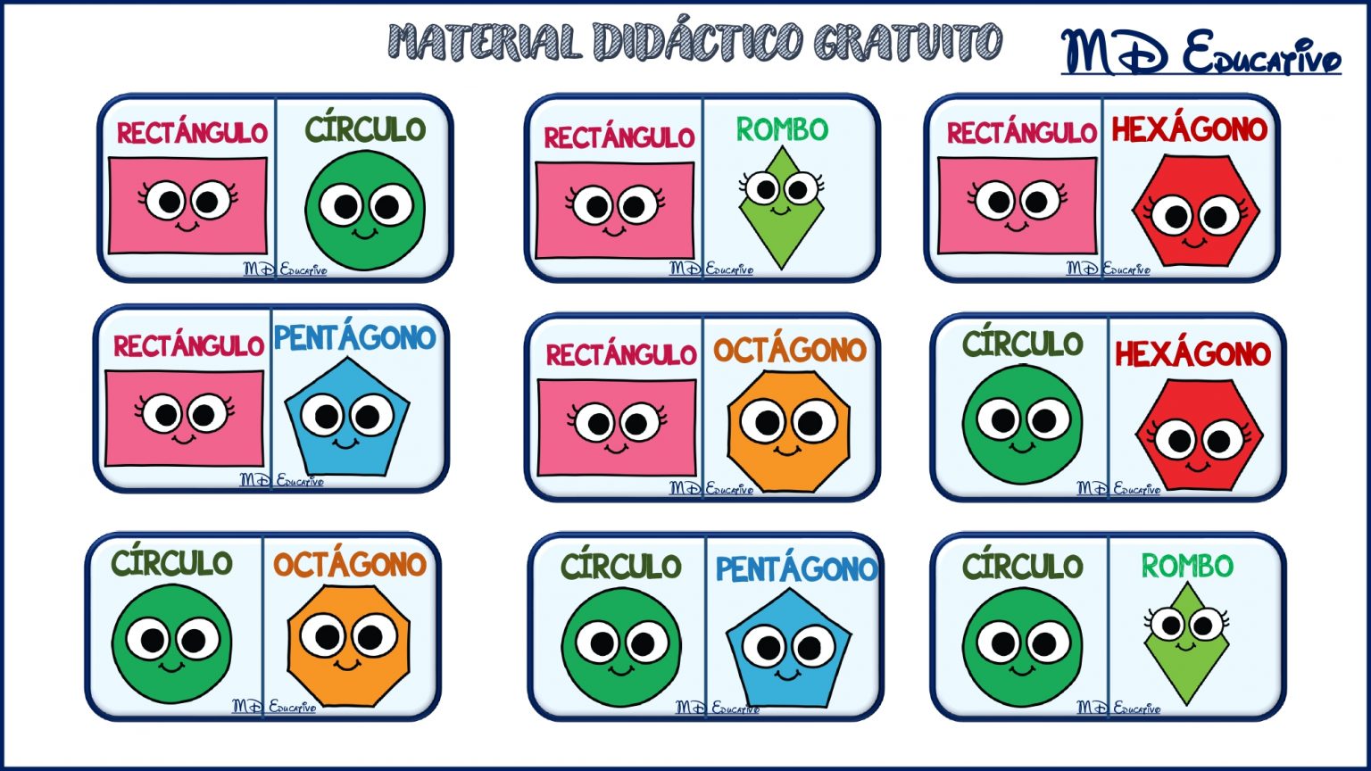 DOMINÓ DE FIGURAS GEOMÉTRICAS - Orientacion Andujar