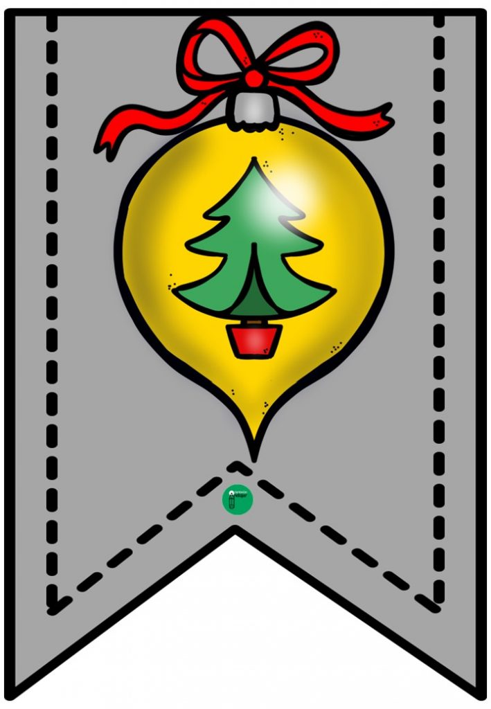 Banderines "Feliz Navidad" para decorar tu aula - Orientacion Andujar